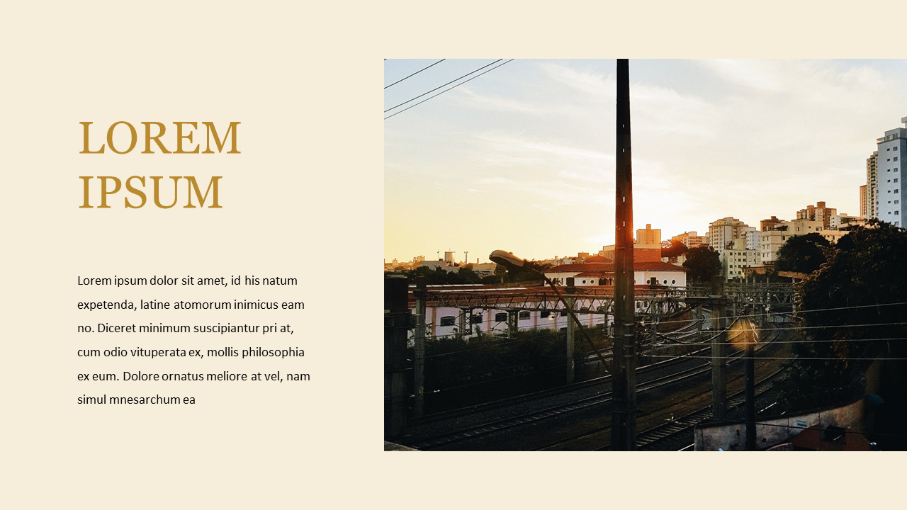 Train and Railroad Simple Google Slides|Lifestyle