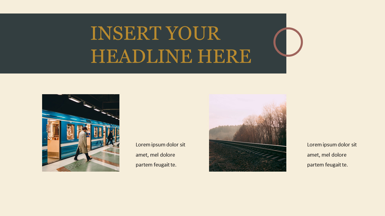 Train and Railroad Simple Google Slides|Lifestyle