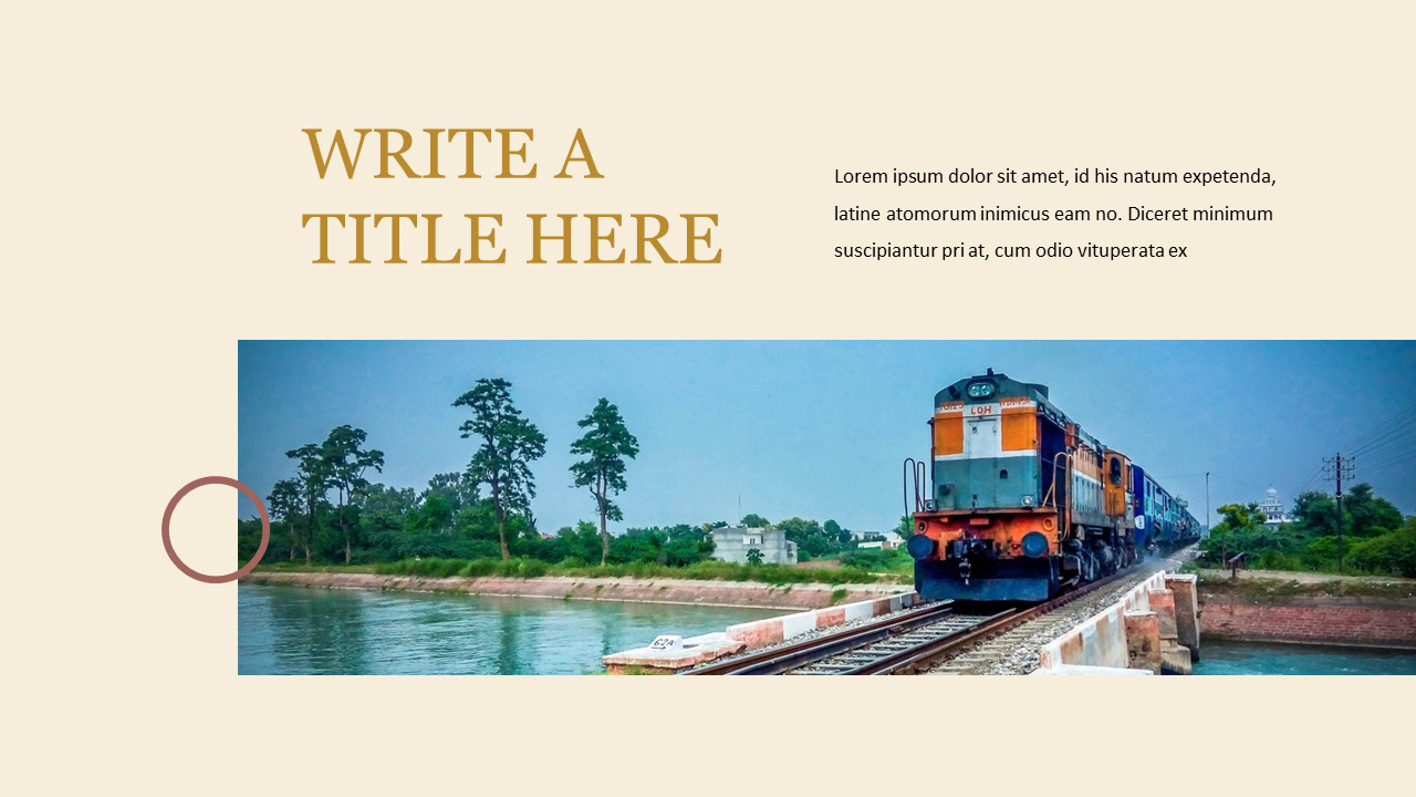 Train and Railroad Simple Google Slides|Lifestyle