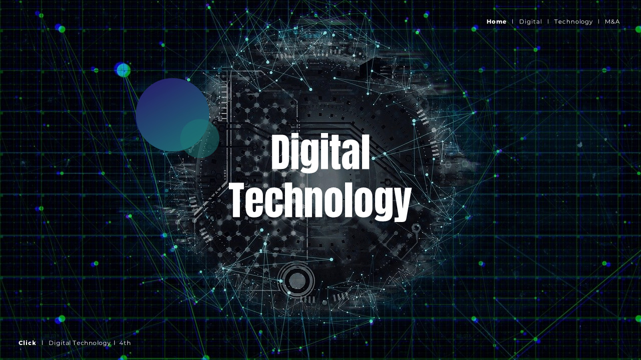 Digital Technology professional presentation