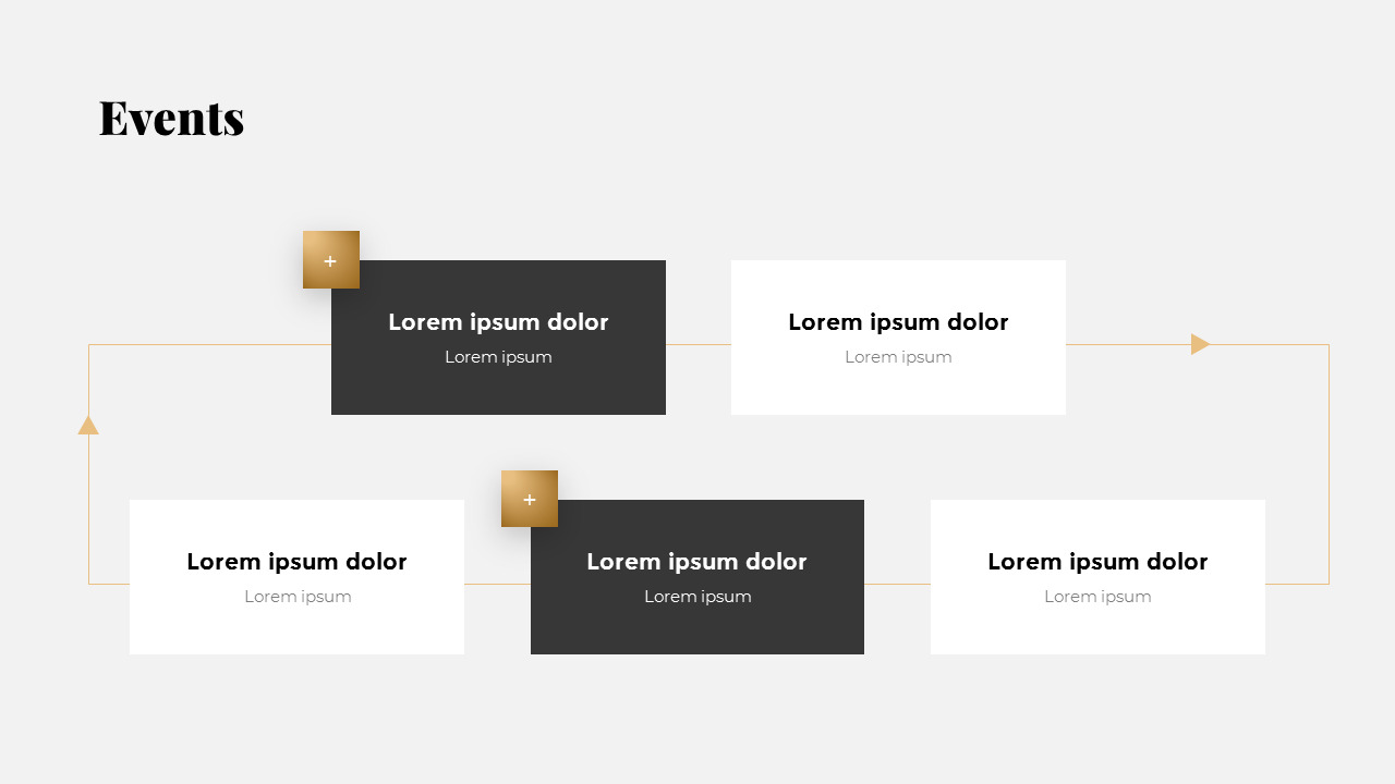 Metal Geometric Objects Multipurpose Background PowerPoint