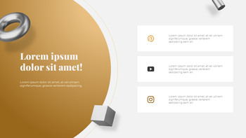 Metal Geometric Objects Multipurpose Background PowerPoint