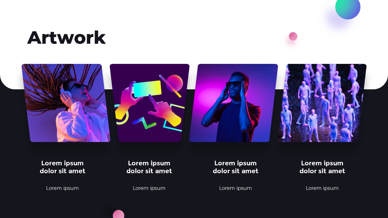 Futuristic Neon Concept Pitch Deck building a pitch deck