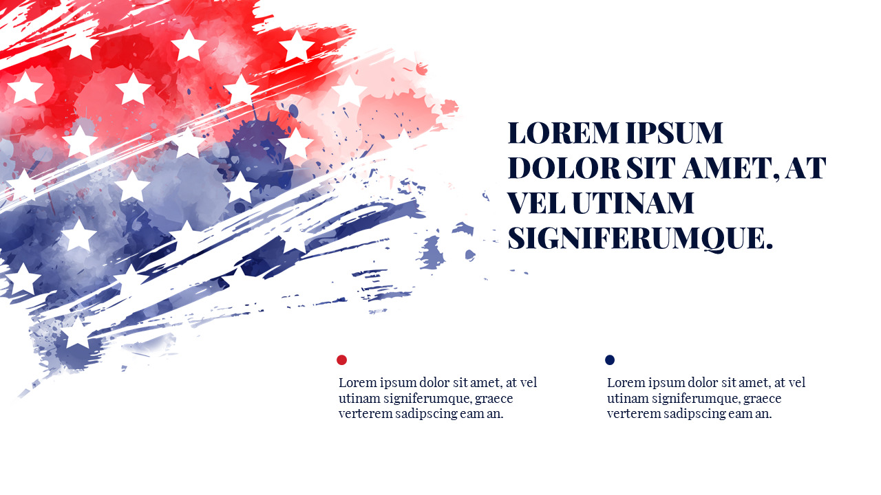 Happy 4th of July USA Easy PowerPoint Design