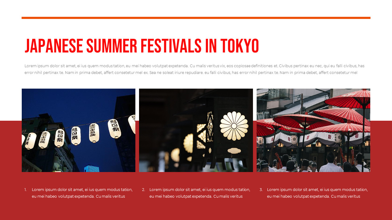 Summer festivals in Japan PowerPoint Design