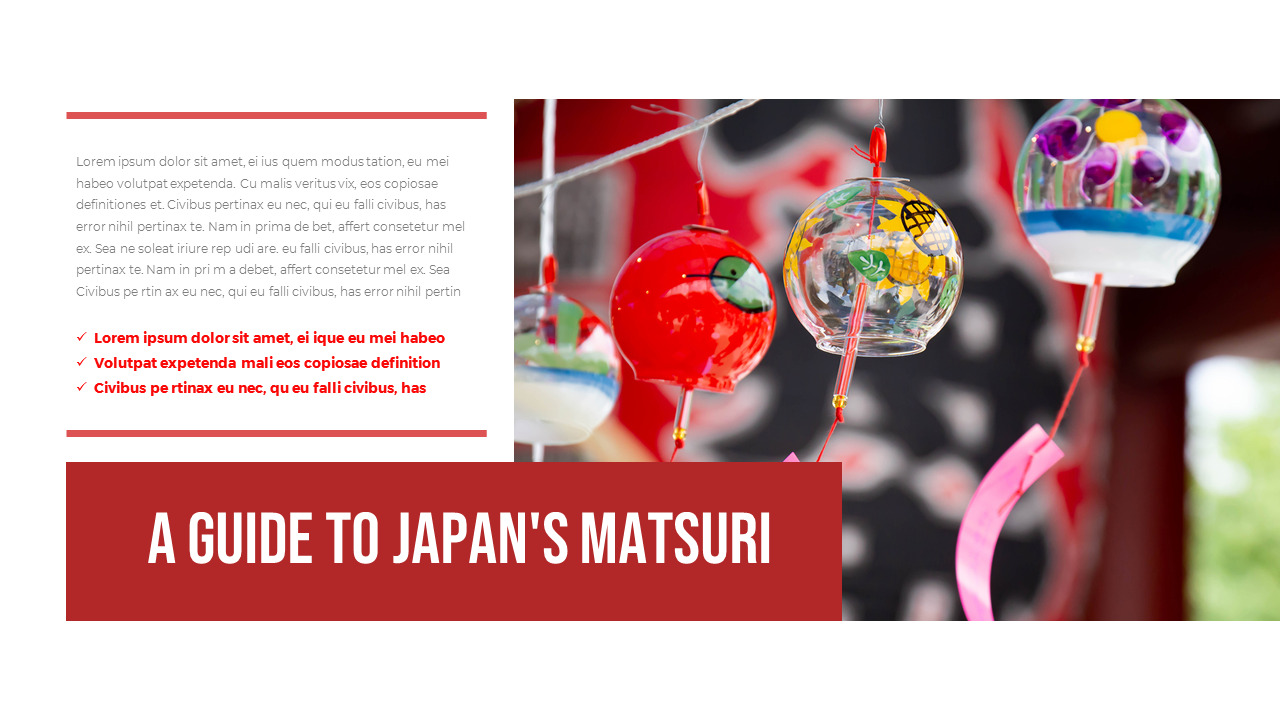 Summer festivals in Japan PowerPoint Design