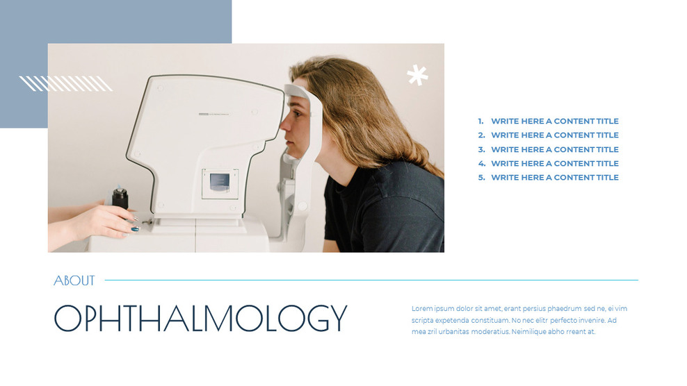 Ophthalmology Simple Google Templates|Medical|Slides