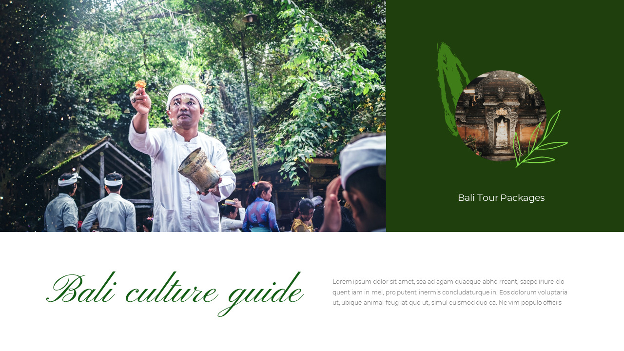 Bali Tour Packages template power point