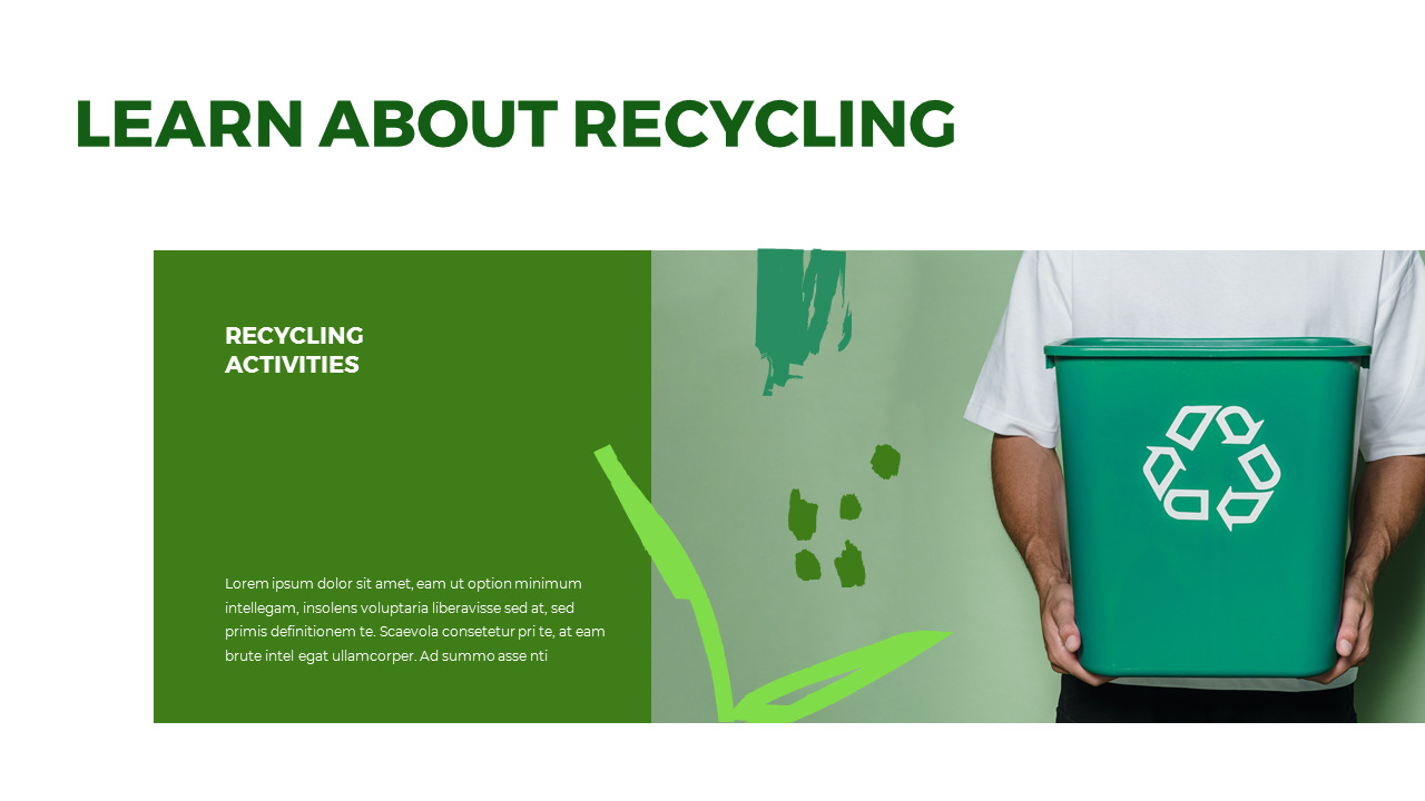 Recycling Activities Google Slides Templates for Your Next Presentation