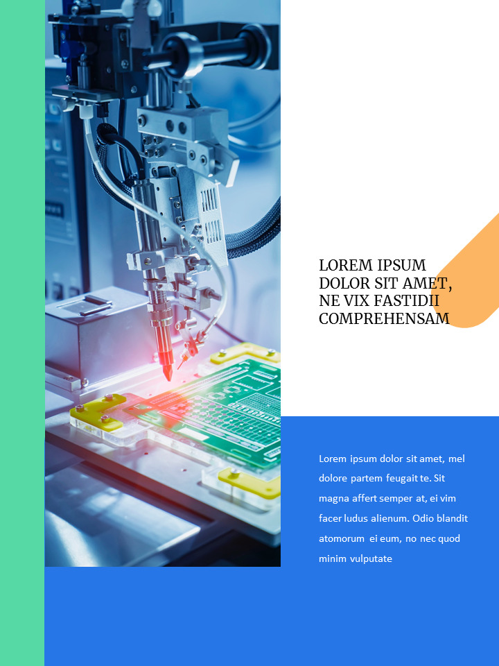 Robot Arm with Semiconductor Google Presentation Templates