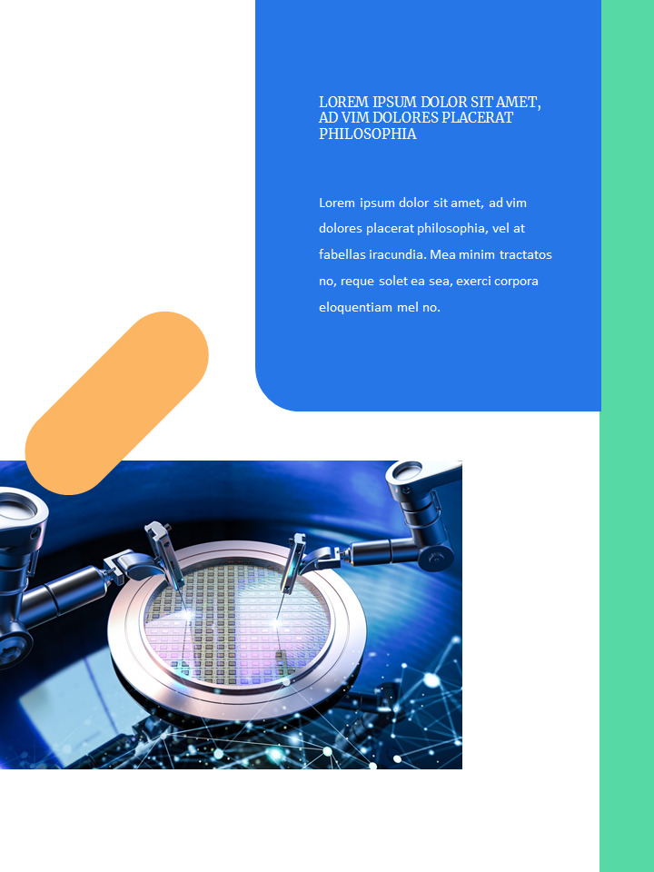 Robot Arm with Semiconductor Google Presentation Templates