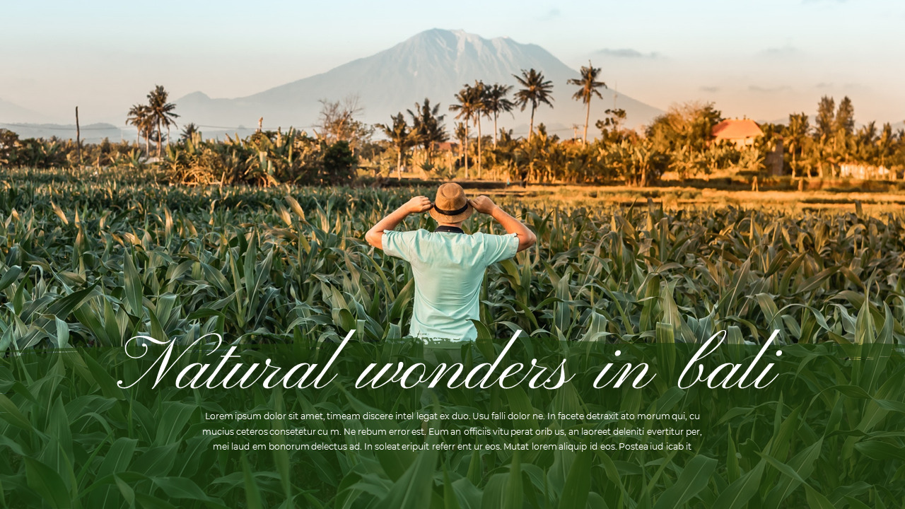 Bali Tour Packages template power point