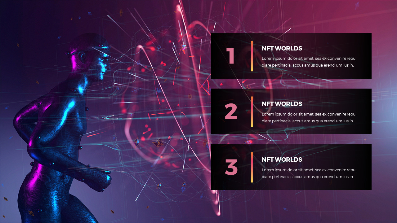 NFT Worlds professional powerpoint presentation