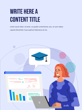 Online Teaching Learning template powerpoint