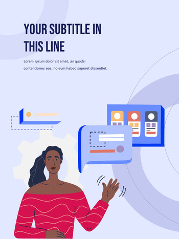 Online Teaching Learning template powerpoint
