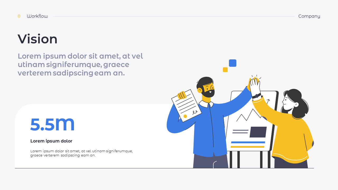 Workflow Simple minimalist powerpoint template