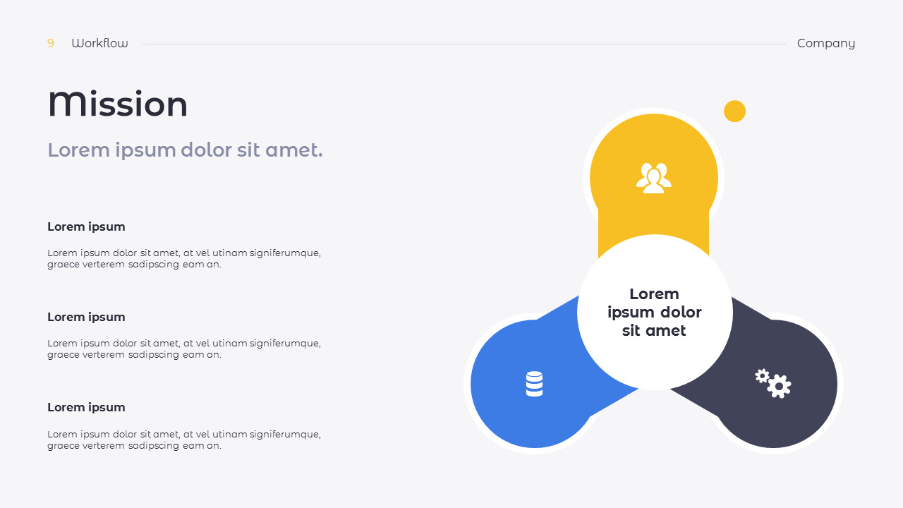 Workflow Simple minimalist powerpoint template
