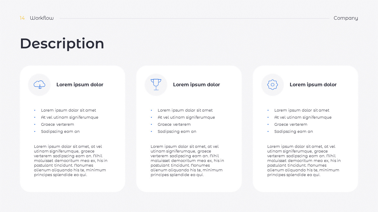 Workflow Simple minimalist powerpoint template
