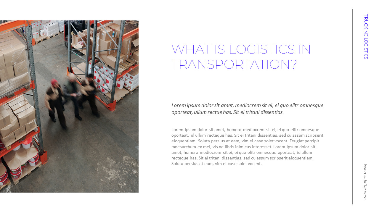 Trucking Logistics Google 슬라이드 슬라이드|IT/무역