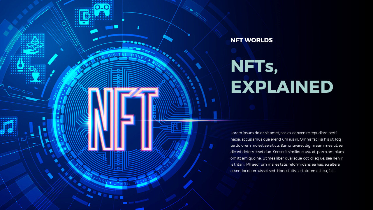 NFT Worlds google google slides template