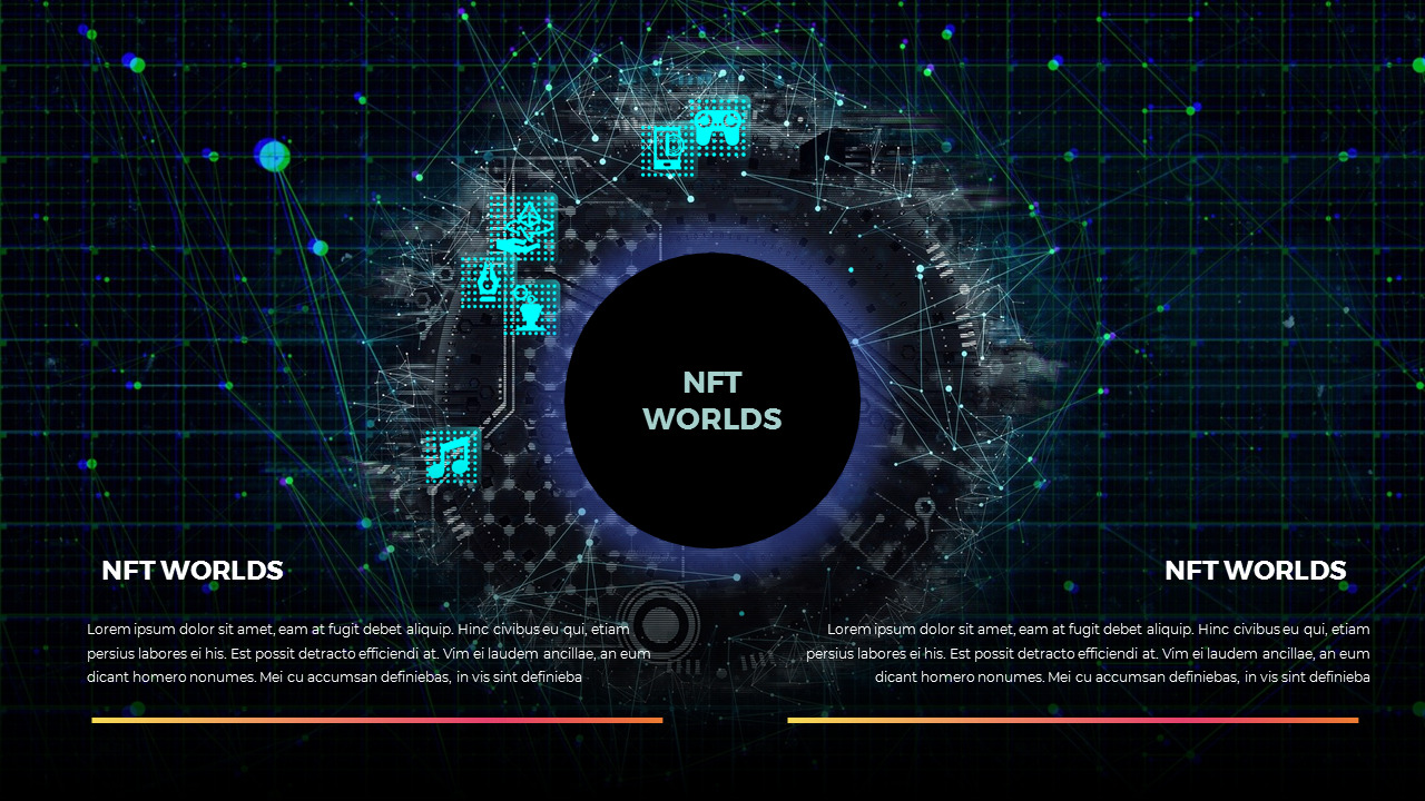 NFT Worlds google google slides template