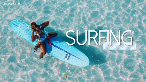 Surfing powerpoint template design|Lifestyle