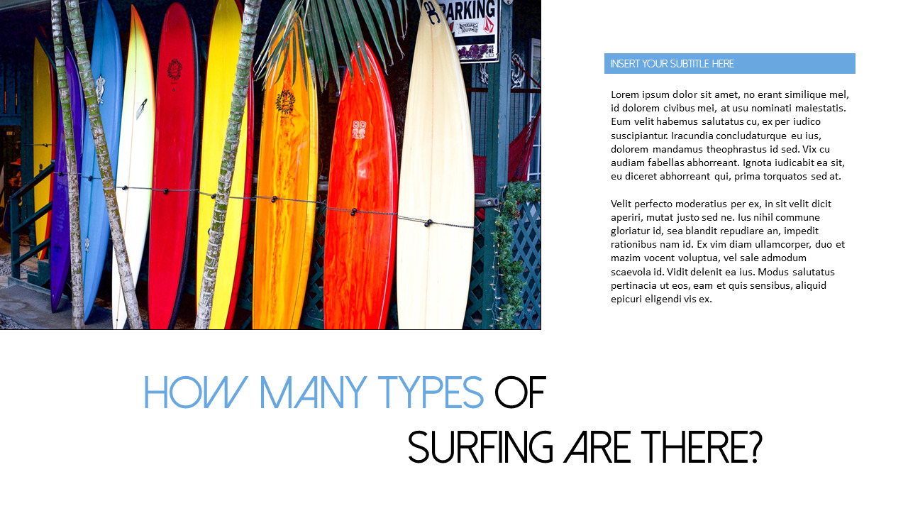 Surfing powerpoint template design|Lifestyle