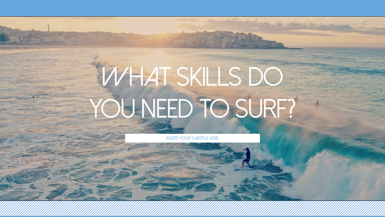 Surfing powerpoint template design|Lifestyle