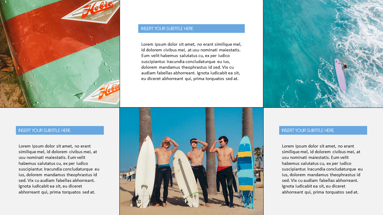 Surfing powerpoint template design|Lifestyle