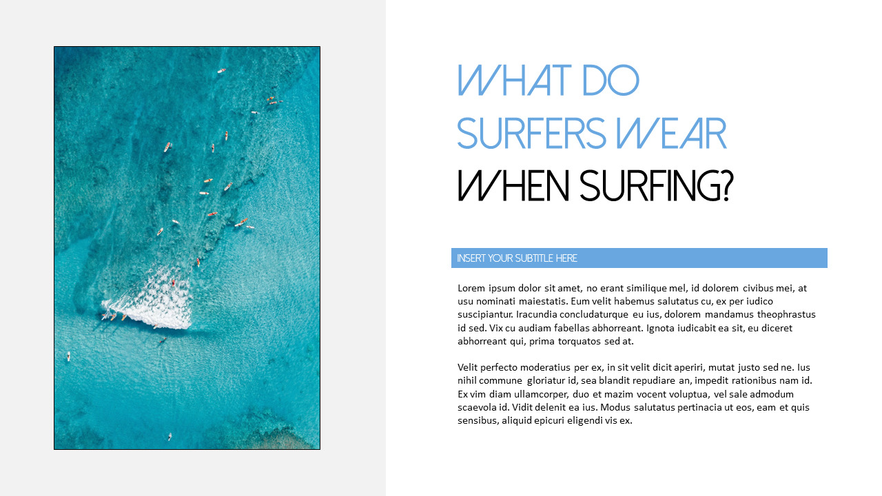Surfing powerpoint template design|Lifestyle