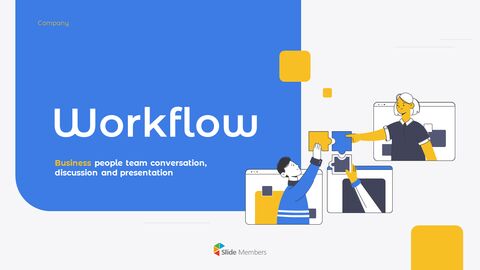 Workflow Simple minimalist google slides design