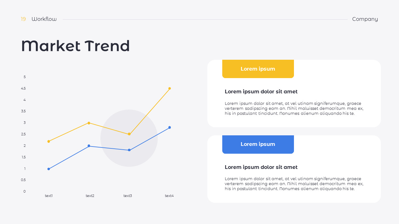 Workflow Simple minimalist google slides design