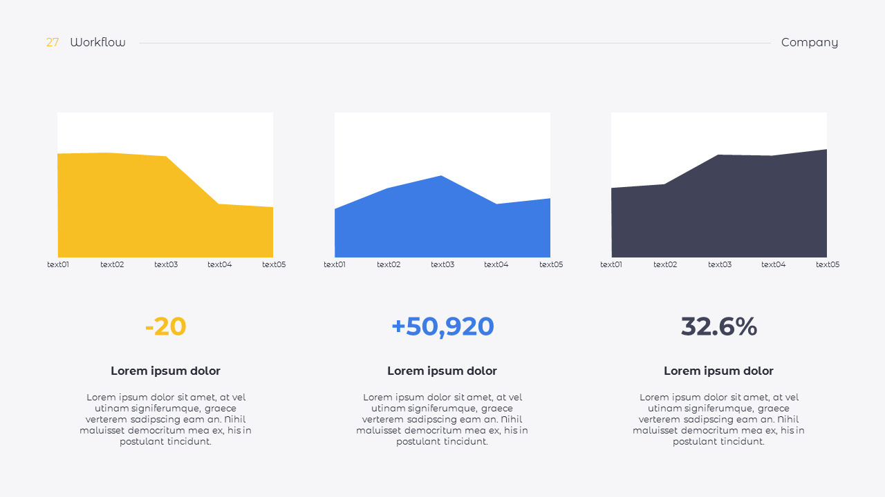Workflow Simple minimalist google slides design