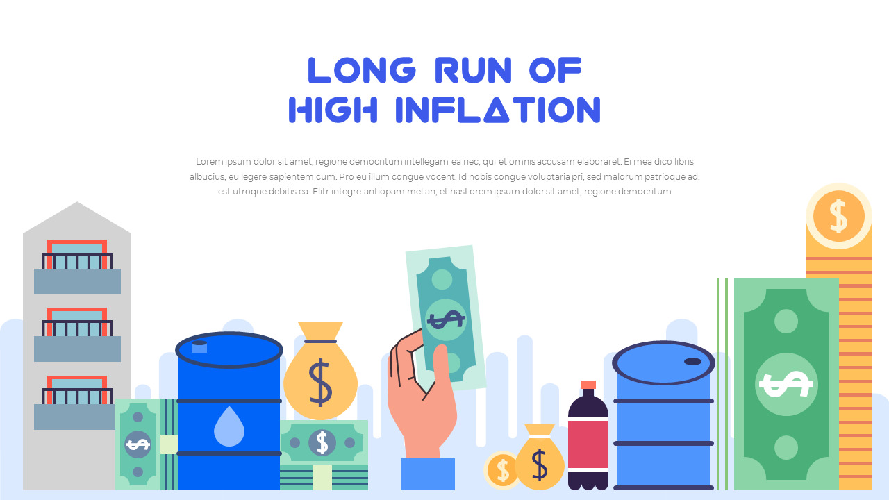 PowerPoint-Vorlage für globale Inflation