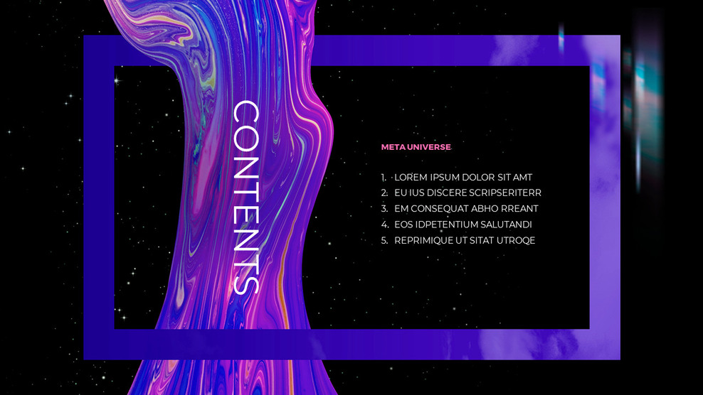 Meta Universe best ppt powerpoint template