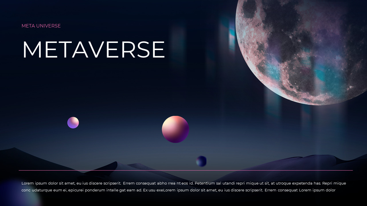 Meta Universe best ppt powerpoint template