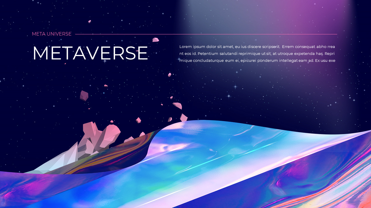 Meta Universe best ppt powerpoint template
