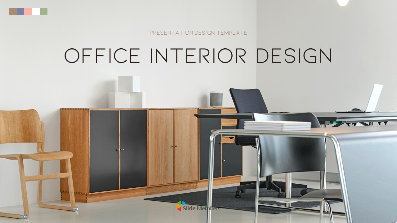 Office Interior Design slide members|Lifestyle|PPT Templates