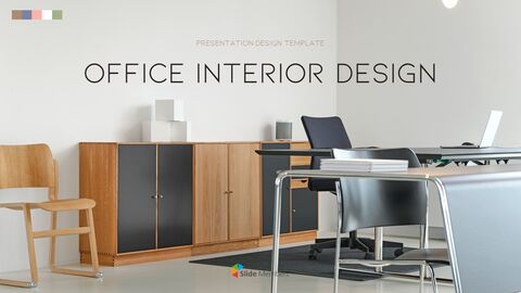 Office Interior Design slide members|Lifestyle|PPT Templates