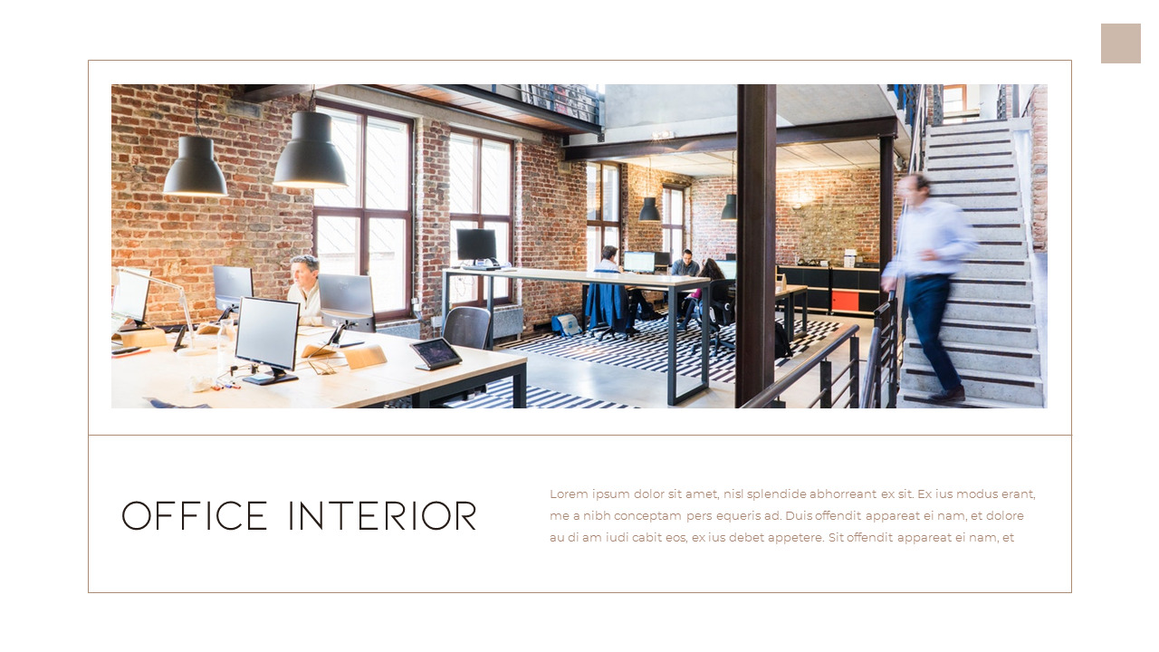 Office Interior Design slide members|Lifestyle|PPT Templates