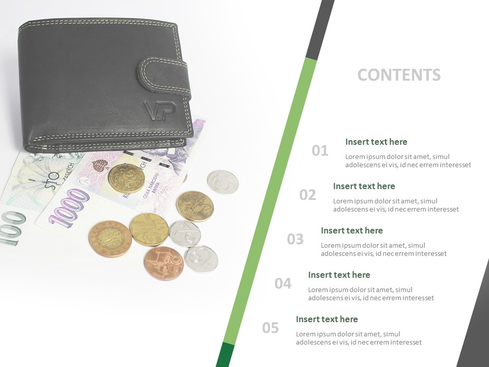 Free Powerpoint Sample - Wallets and Money