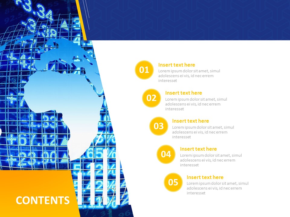 Free Template Design - International Stock Market
