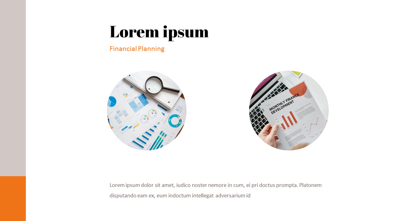 Financial Planning startup investor presentation ppt