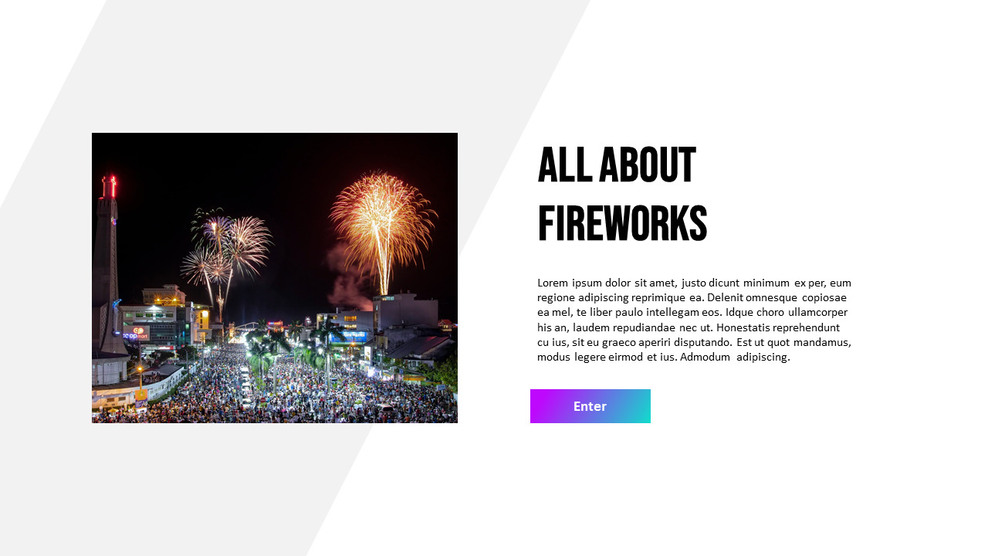 Fireworks Festival Slide Presentation|Lifestyle|PPT Templates