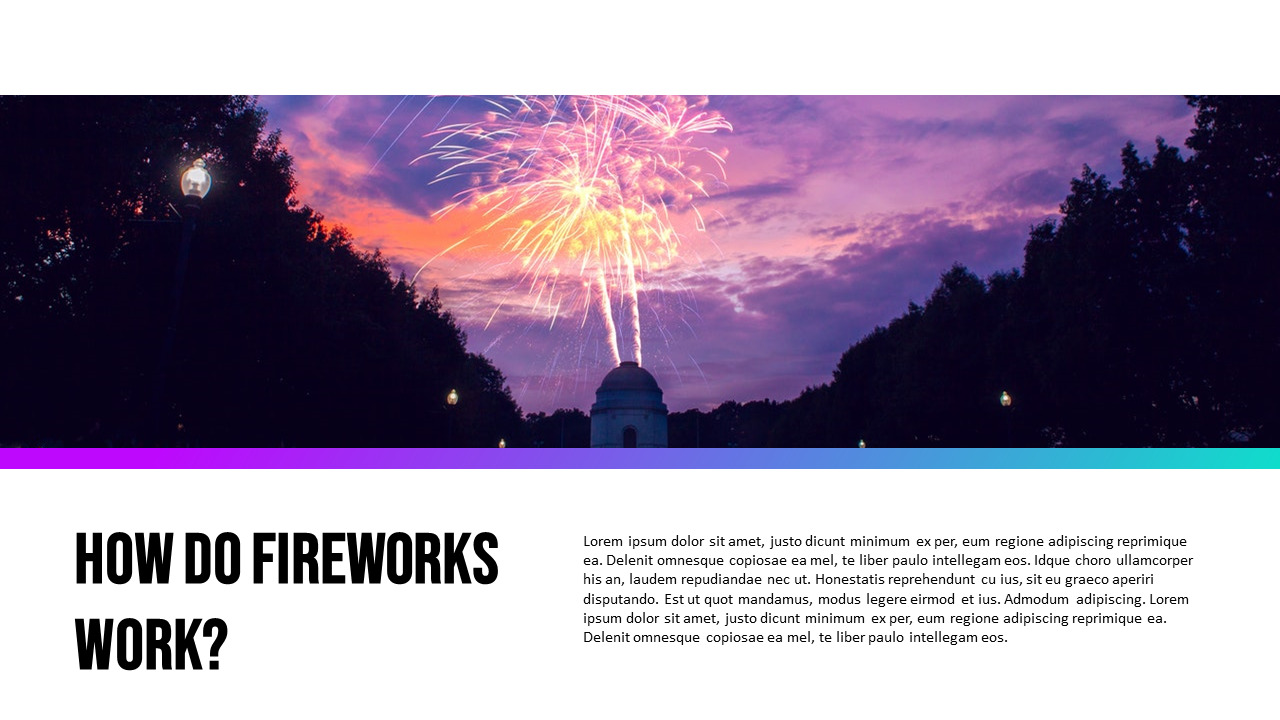 Fireworks Festival Slide Presentation|Lifestyle|PPT Templates