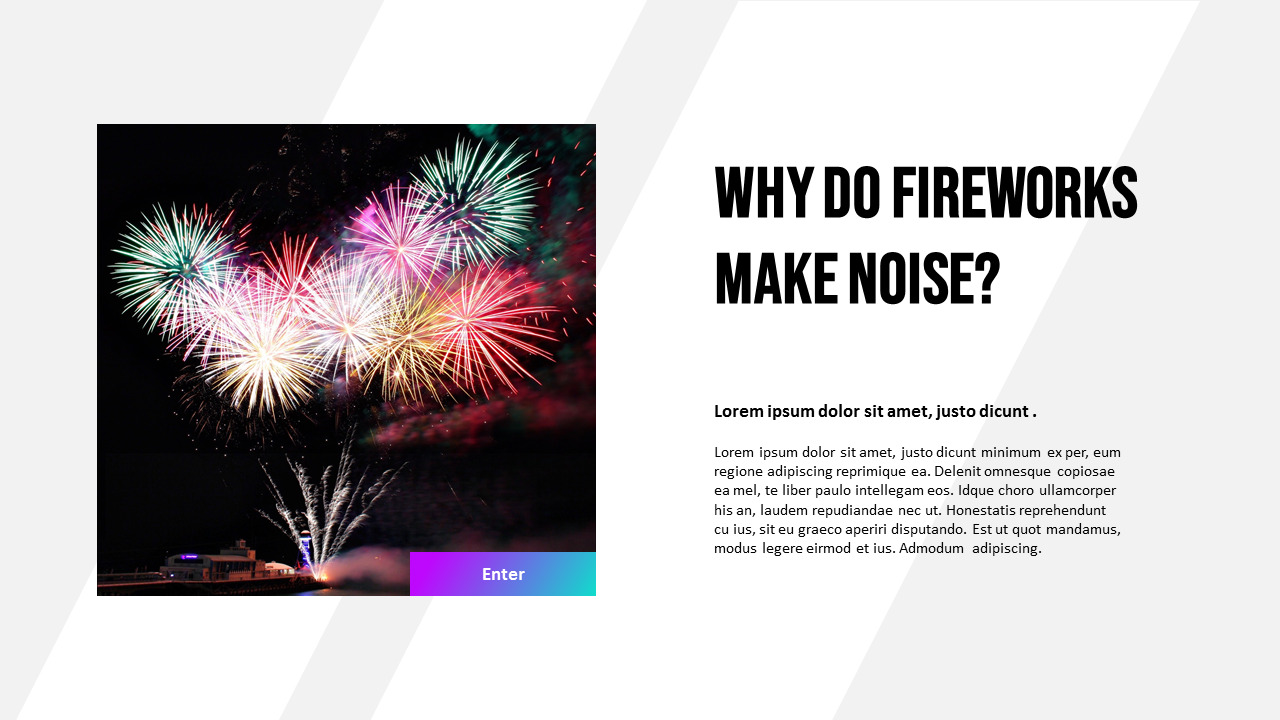 Fireworks Festival Slide Presentation|Lifestyle|PPT Templates
