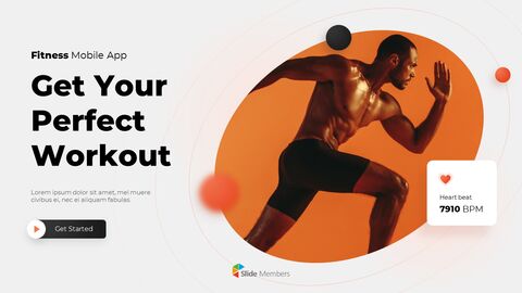 Fitness Mobile App Service powerpoint presentation online