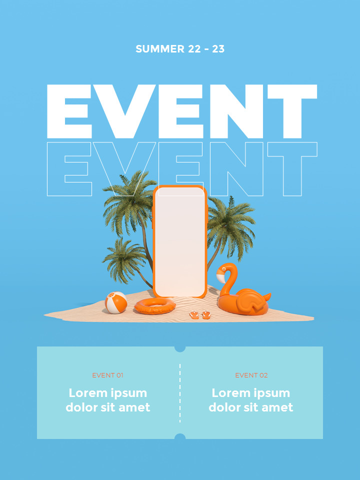 Summer Cool Event ppt presentation slides