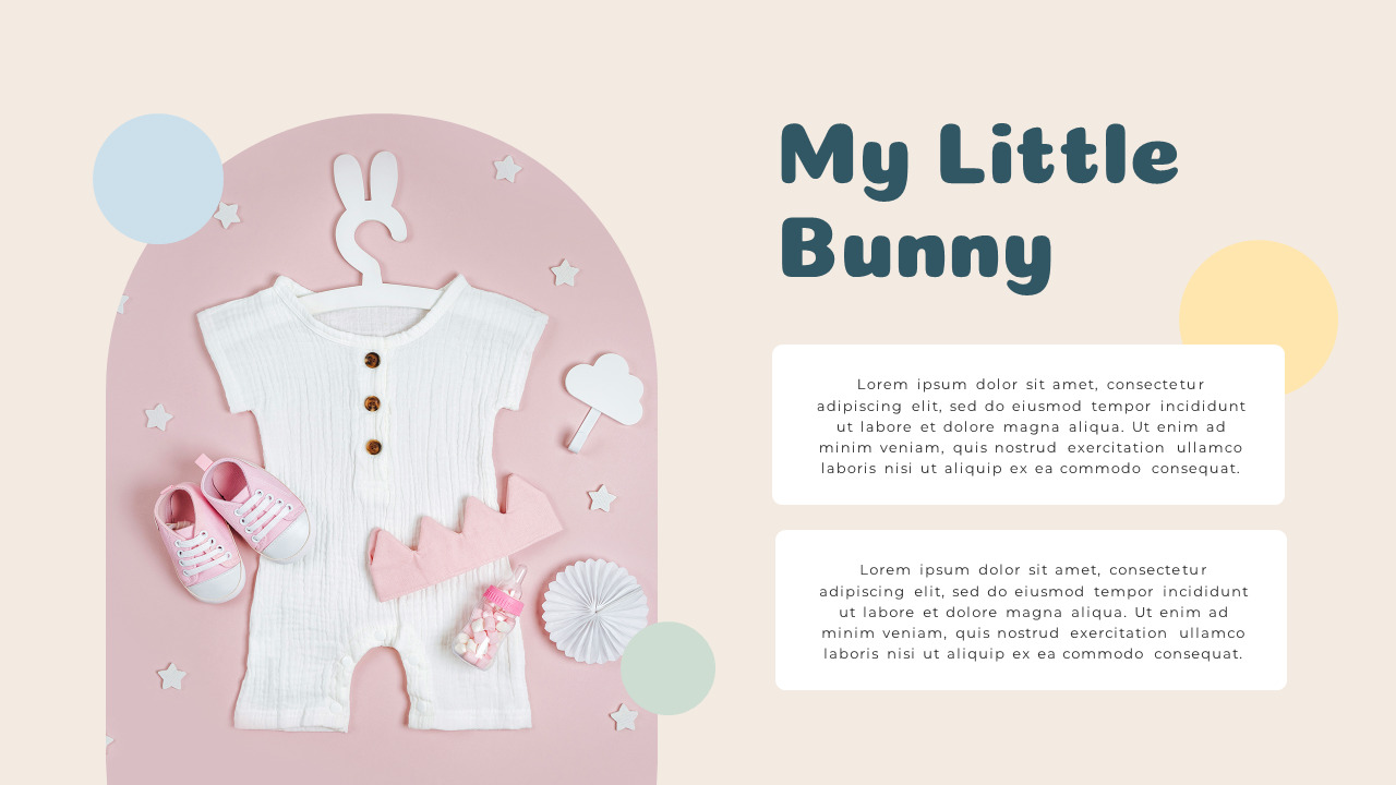 Baby Clothes Easy PPT Template