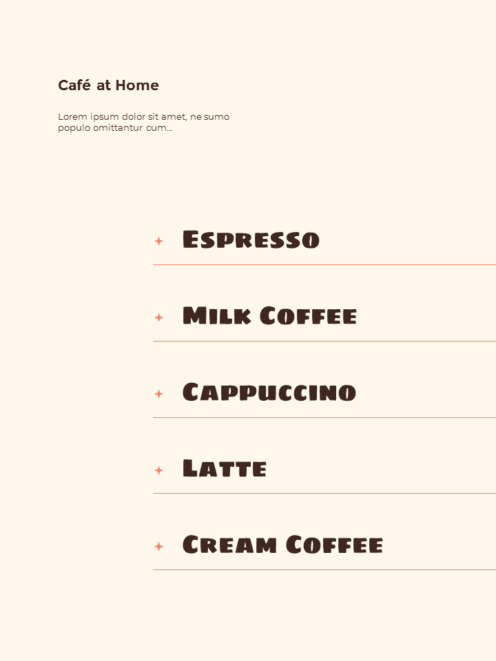 Café at Home Coffee Theme Easy PPT Template